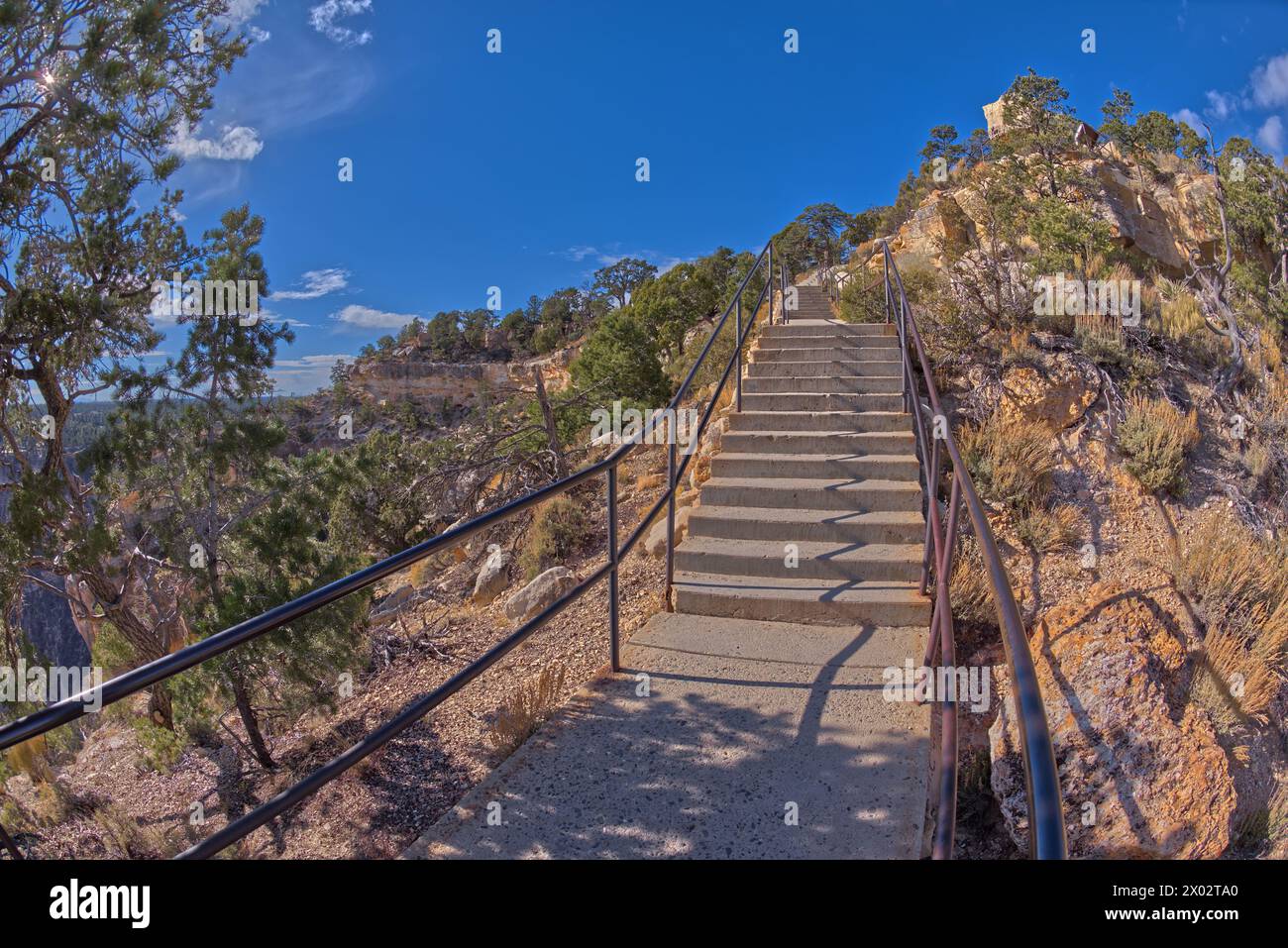 Stairway leading down to the Trailview Overlook East Vista at Grand ...
