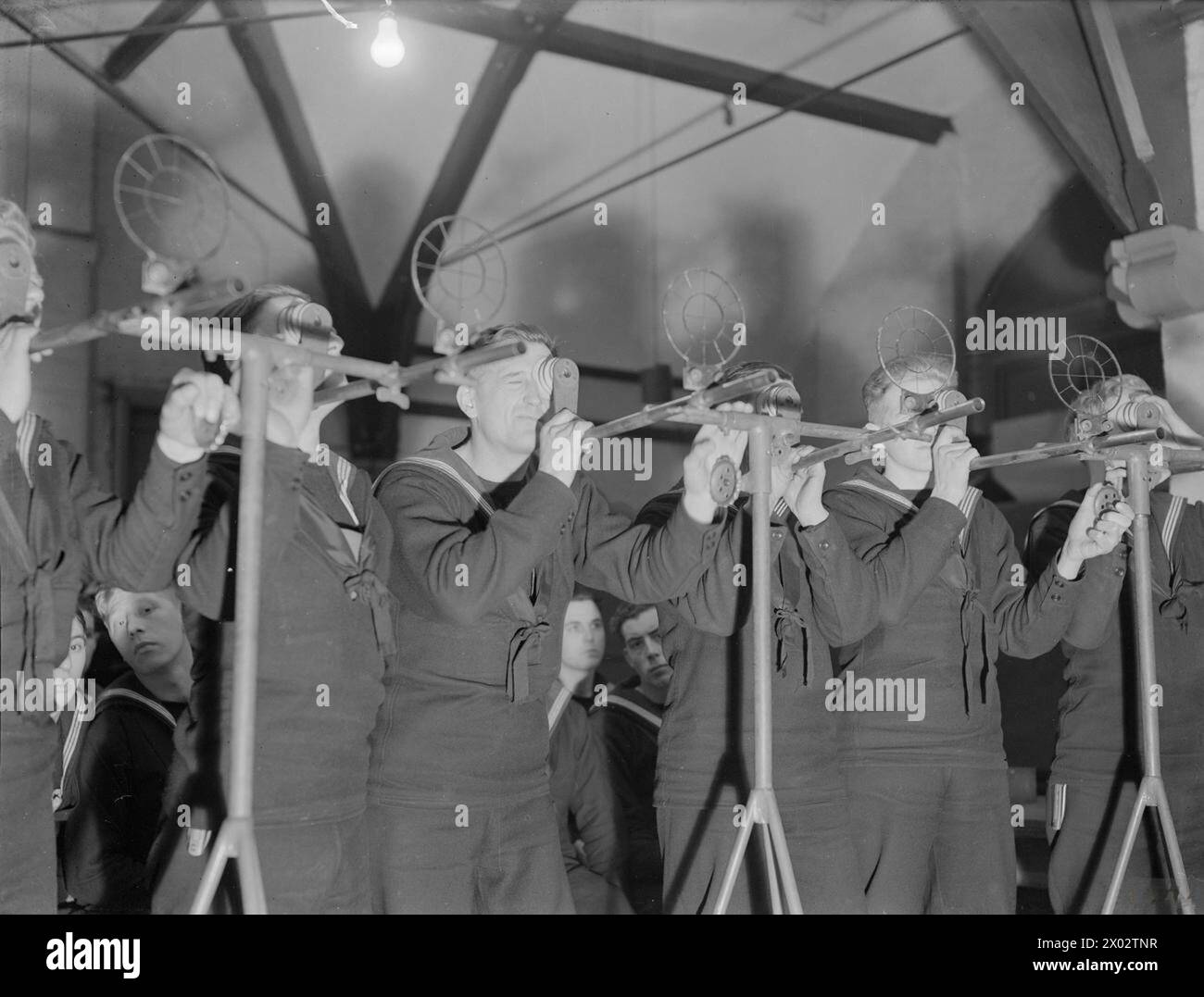 TRAINING GUNNERS FOR MERCHANT SHIP PROTECTION. 1942, HMS WELLESLEY ...