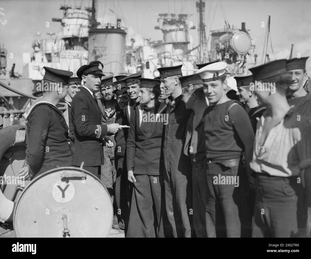 DESTROYER RAMMED AND SUNK U-BOAT. 30 SEPTEMBER 1942, DEVONPORT. ON ...