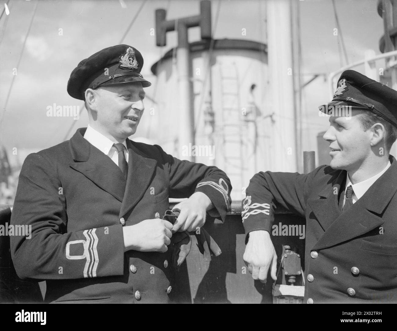 BRITISH ESCORT SHIPS HOME AFTER ANTI-U-BOAT TRIUMPHS. 29 MAY 1943 ...