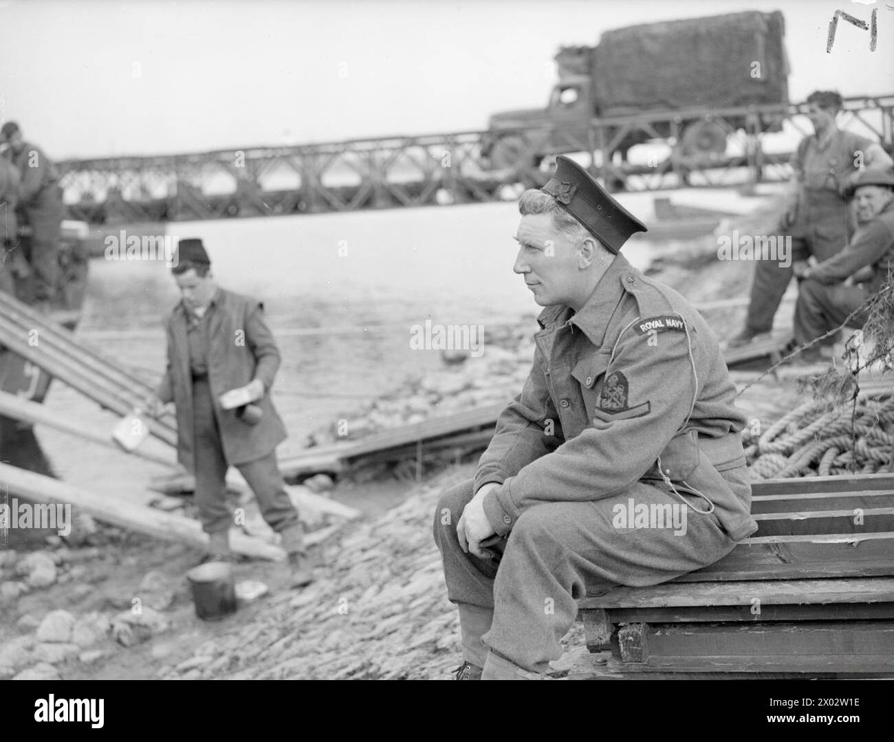 ROYAL NAVY'S PART IN RHINE CROSSING. 30 AND 31 MARCH 1945, EMMERICH ...