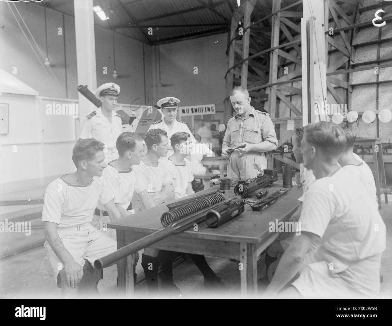 CEYLON SCHOOL FOR NAVAL GUNNERS. 28 JUNE 1944, COLOMBO. A DEMS GUNNERY ...