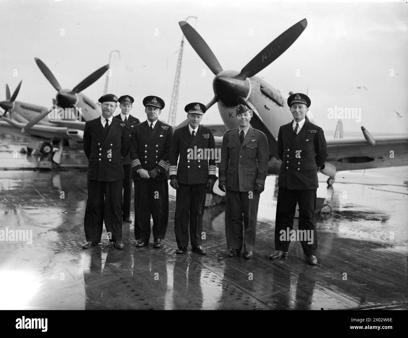 NAVAL AIRMEN WHO SHATTERED ENEMY SHIPPING. 26 NOVEMBER 1944, ON BOARD ...