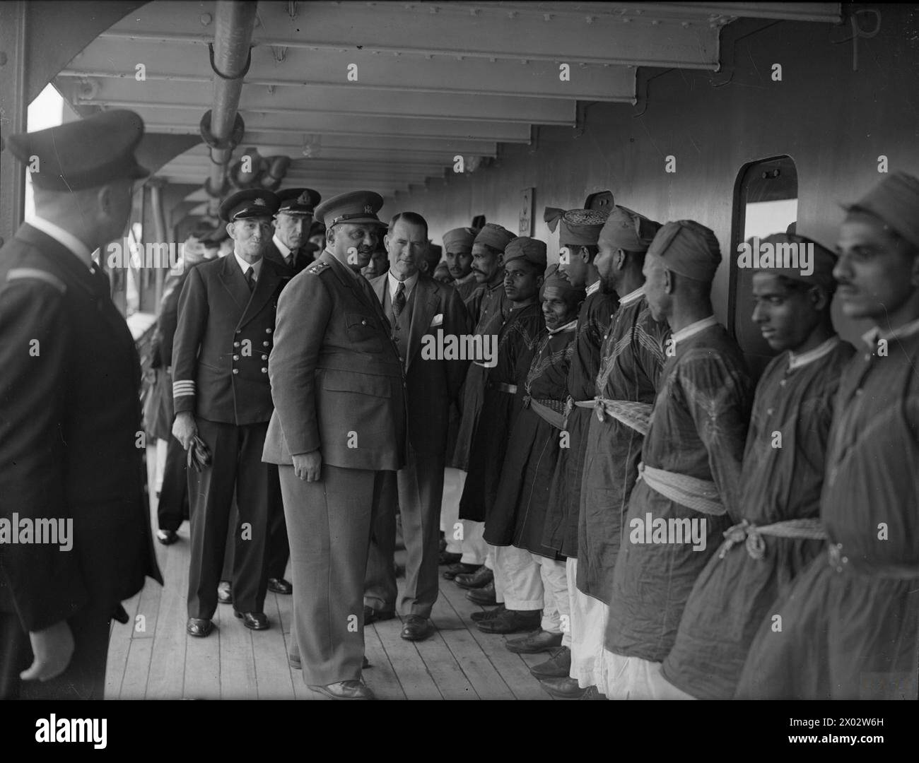 HH THE JAM SAHIB OF NAWANAGAR, VISITS THE SCOTTISH PORTS OF CLYDE ...