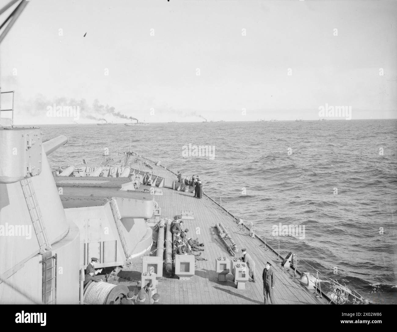 ON BOARD THE BATTLESHIP HMS KING GEORGE V. MARCH 1941. - Some of the ...