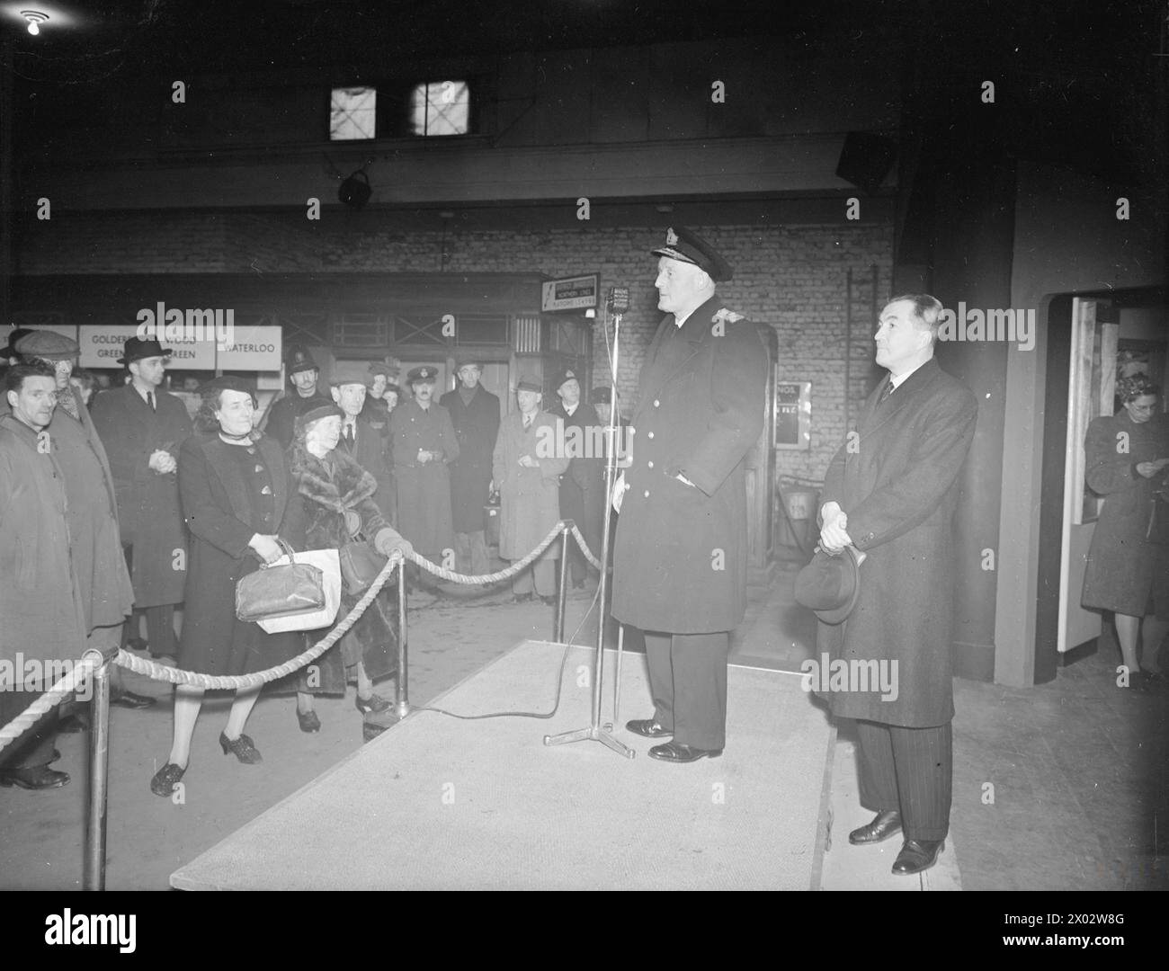 "NAVY AT WORK" EXHIBITION. 14 DECEMBER 1943, CHARING CROSS UNDERGROUND ...