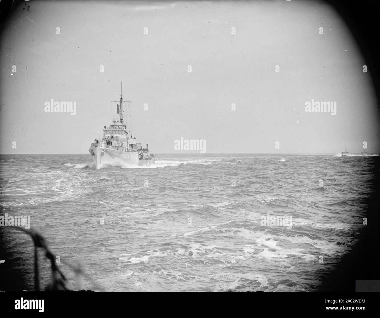 HMS Whitshed and HMS Eglinton, Hunt Class destroyers, participate in ...