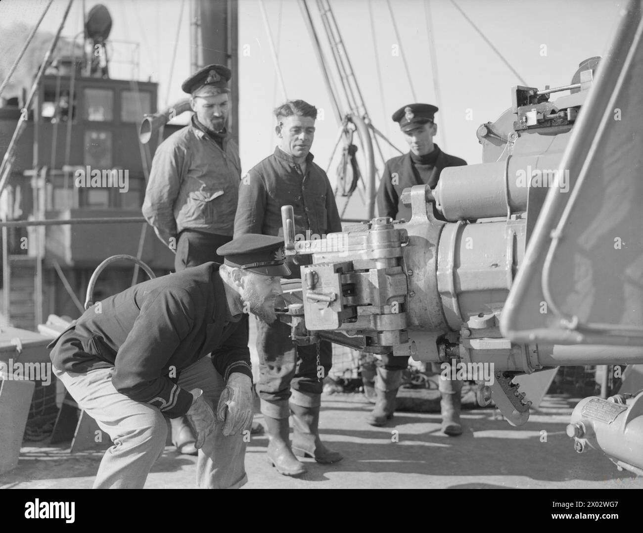 WITH A TRAWLER ON THE NORTHERN PATROL. MAY 1942, ON BOARD HM TRAWLER ...