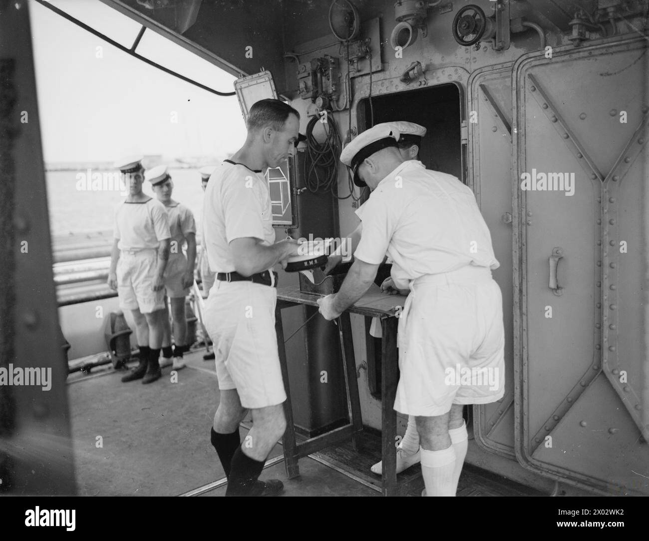 ON BOARD THE DESTROYER HMS HERO AS SHE WENT FROM ALEXANDRIA TO HAIFA ...