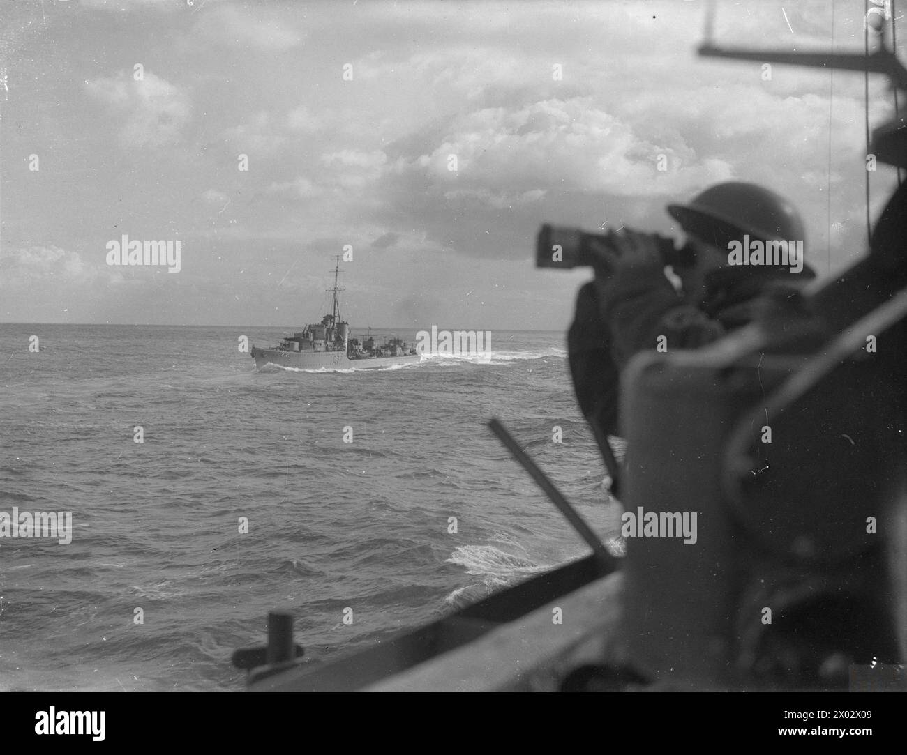In 1941, HMS Kipling operated alongside HMS Kelvin, with a lookout ...
