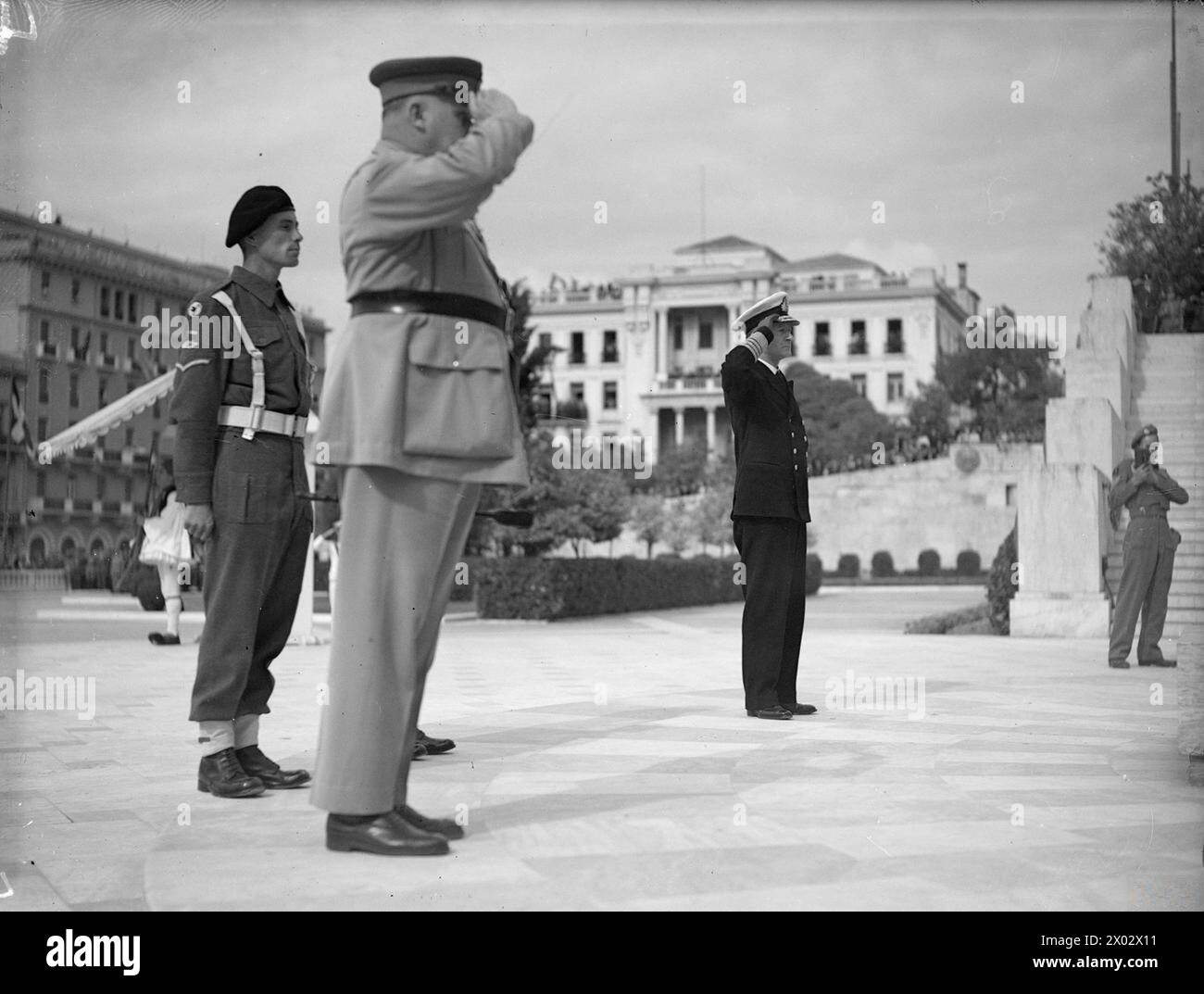 C IN C MEDITERRANEAN VISITS ATHENS. 26 OCTOBER 1944, ATHENS. ADMIRAL ...