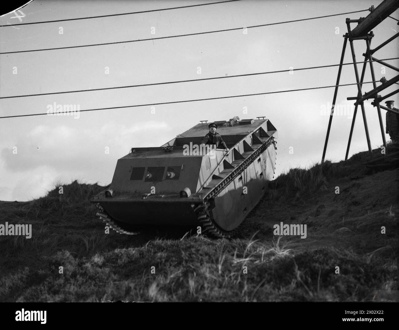 THE ALLIGATOR AMPHIBIOUS TANK. 4 FEBRUARY 1943, COMBINED OPERATIONS ...
