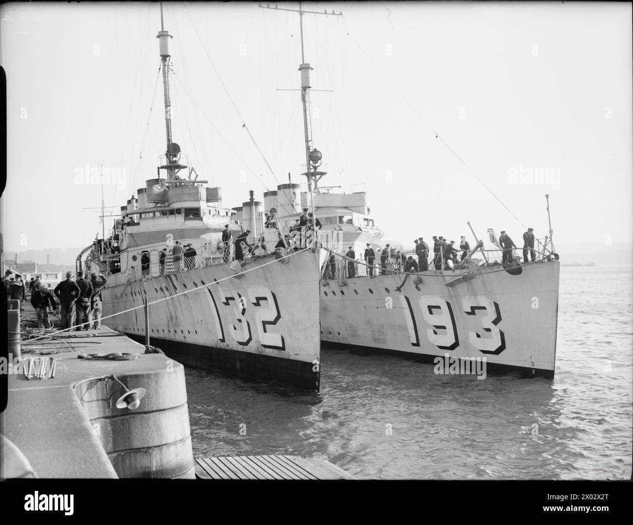 THE ARRIVAL OF THE FIRST FLOTILLA OF DESTROYERS FROM AMERICA TO THE ...
