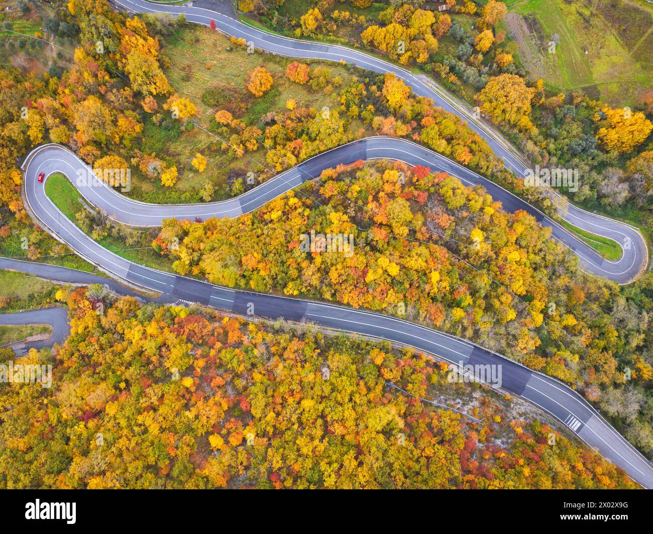 Driving along mountain road hi-res stock photography and images - Alamy
