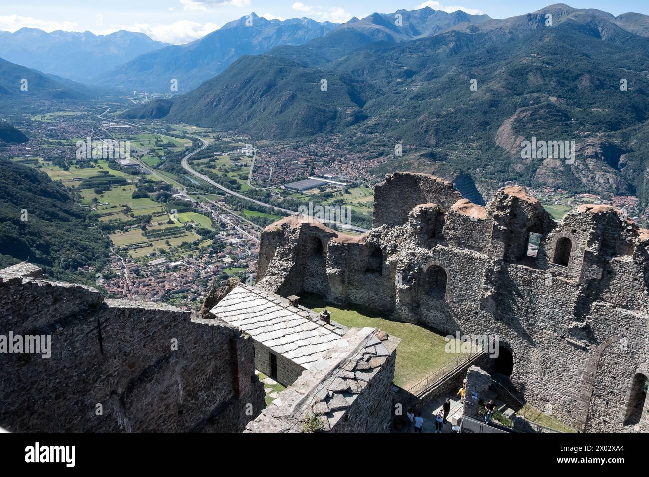 Detail of the Sacra di San Michele, (Saint Michael's Abbey), a ...
