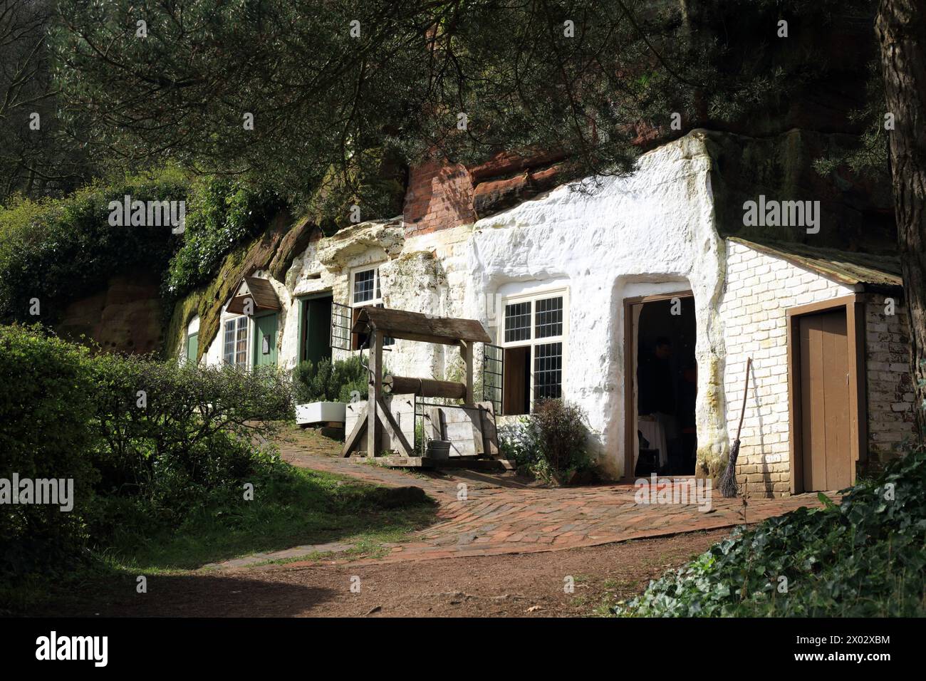 Kinver rock houses, Kinver, Staffordshire, England, UK Stock Photo - Alamy
