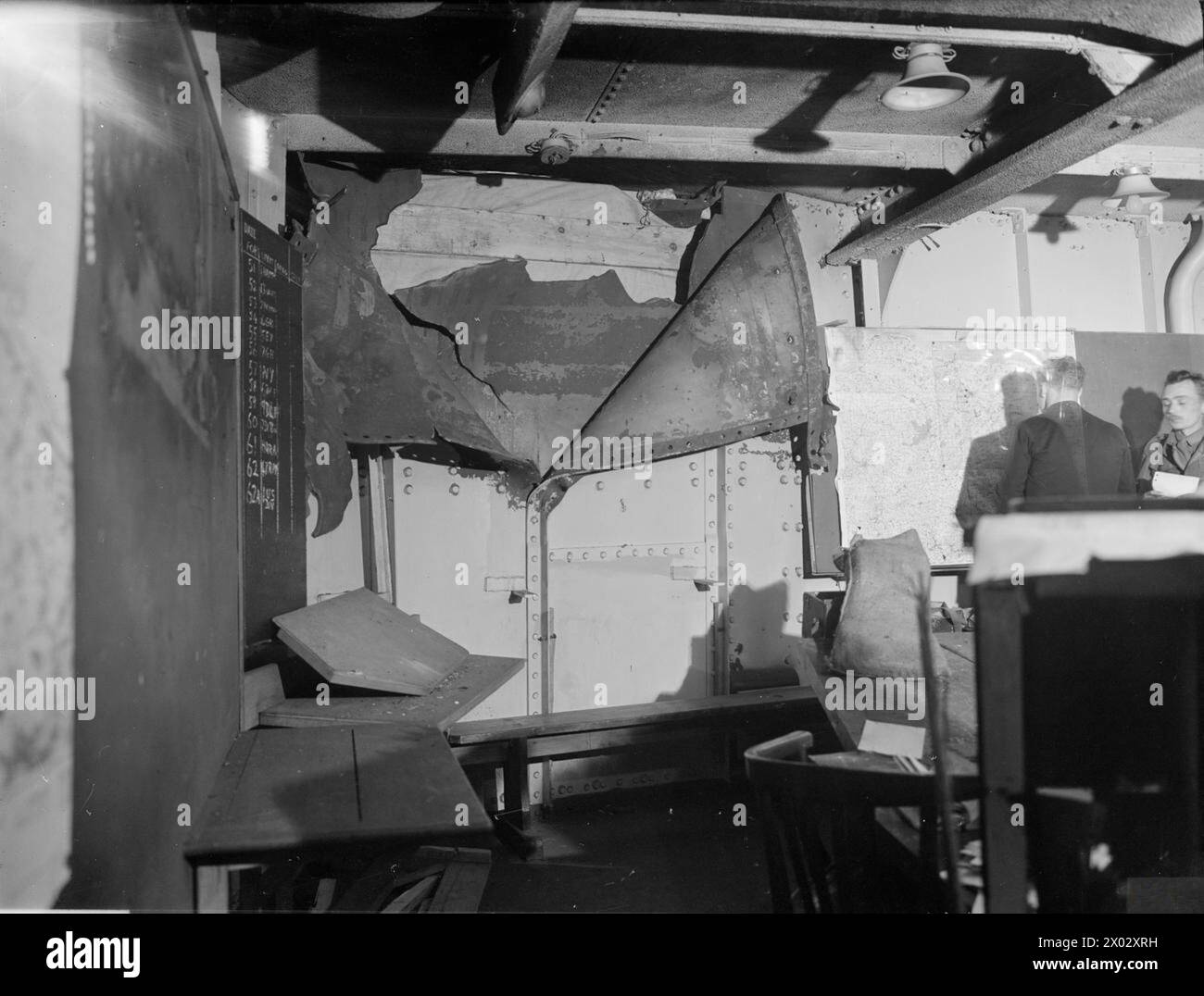 HMS BULOLO DIVE-BOMBED. 9 JUNE 1944, OFF THE FRENCH COAST. - Damage to ...