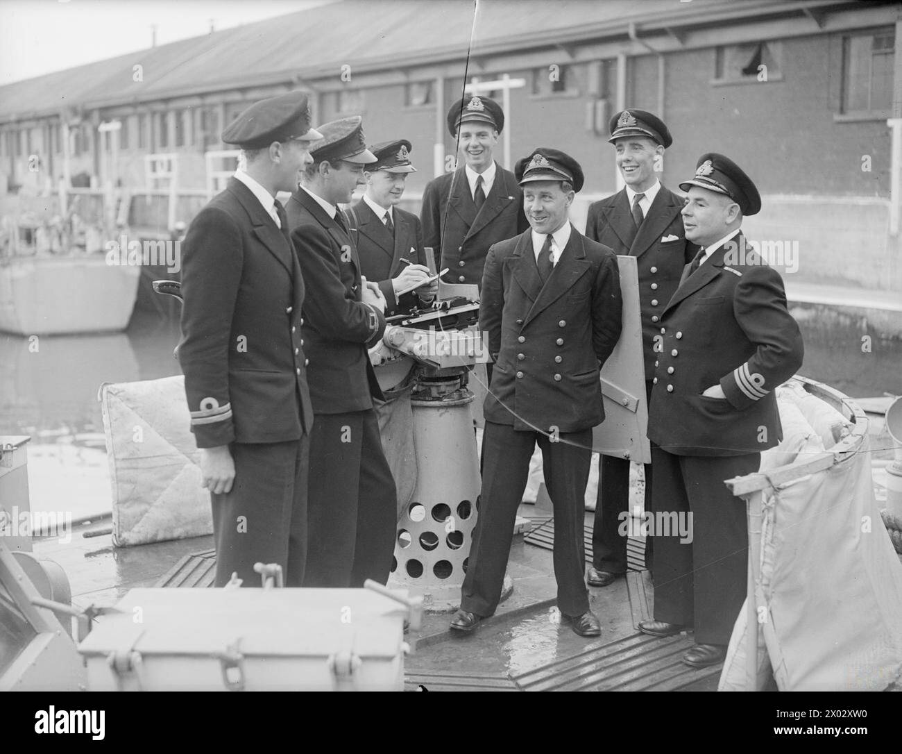 OFFICERS OF THE BRITISH LIGHT COASTAL FORCES. 24 JULY 1943, AT HMS ...