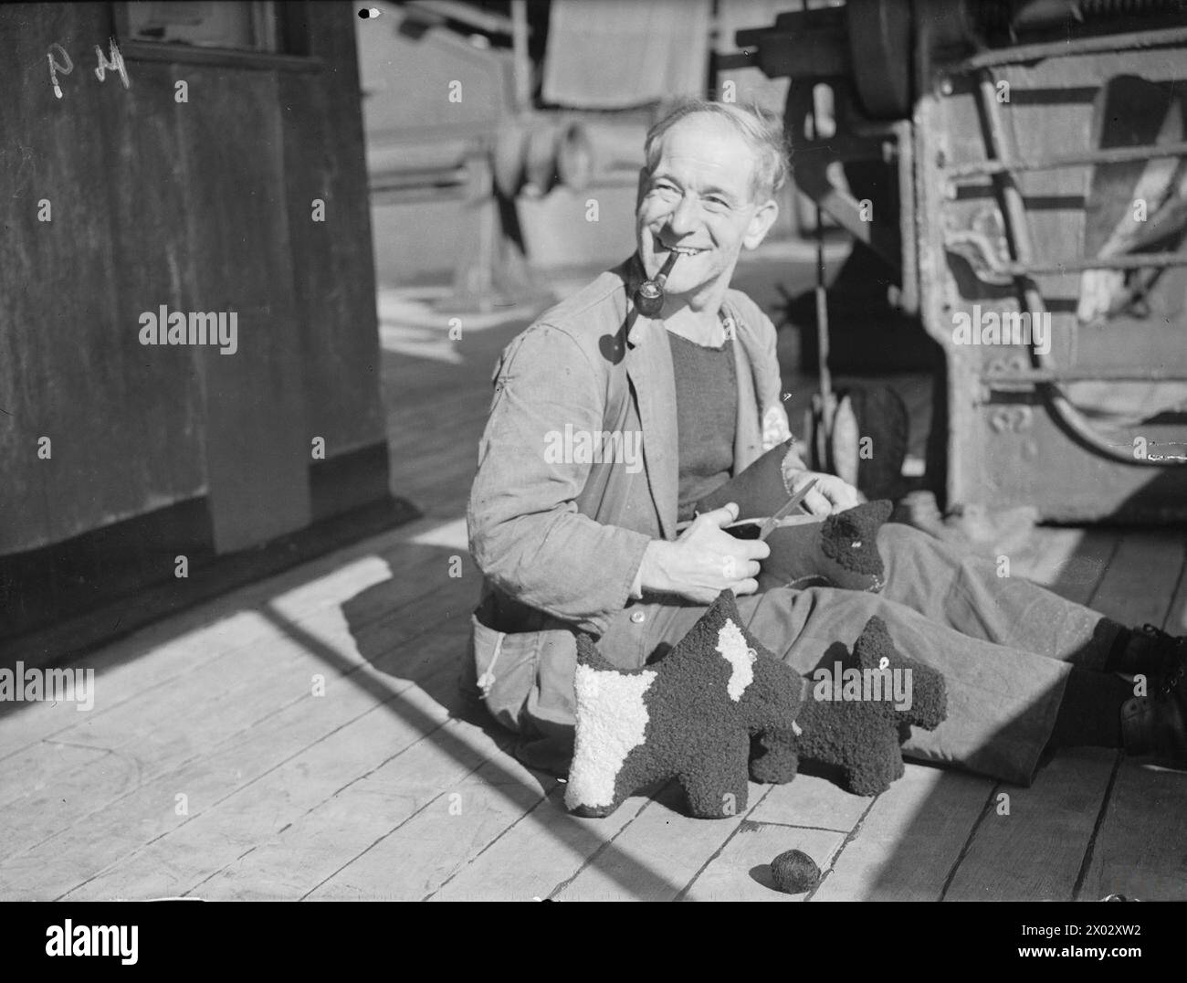 Leading Stoker A Smith of Doncaster, serving in the Home Fleet, is ...