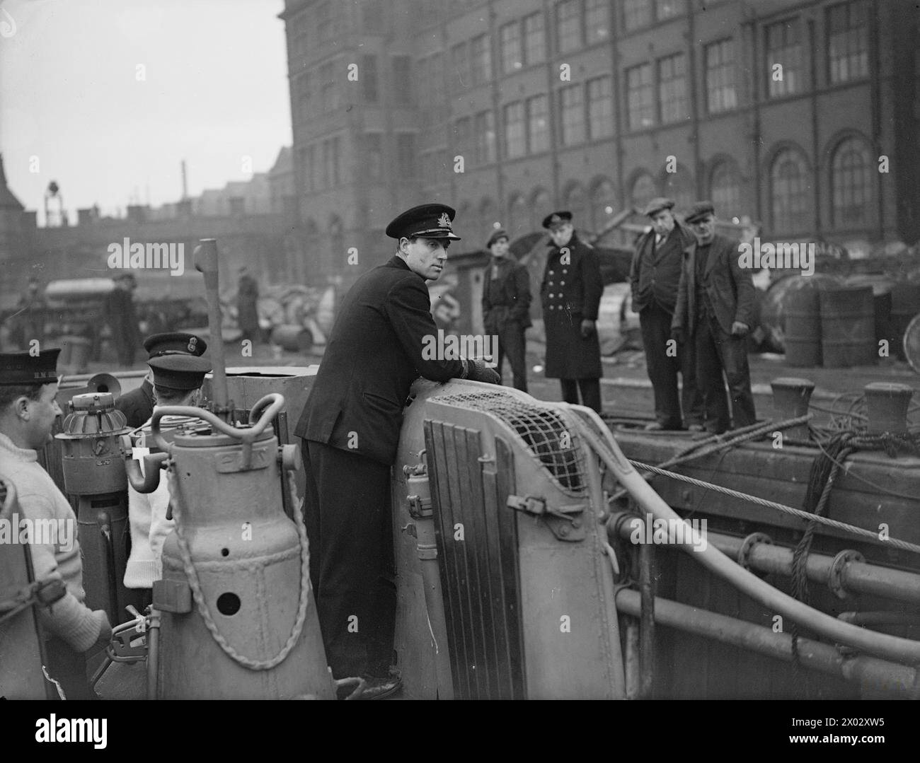 HM SUBMARINE GRAPH, EX-U-BOAT (U570). 19 TO 21 FEBRUARY 1942, IN THE ...