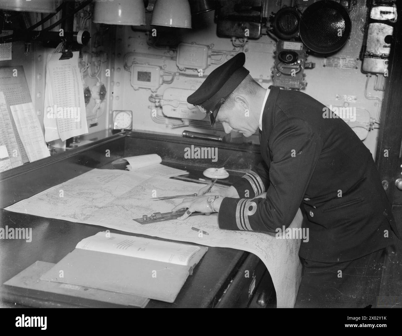 WHEN A BATTLESHIP PUTS TO SEA. 1940, ON BOARD THE BRITISH BATTLESHIP ...