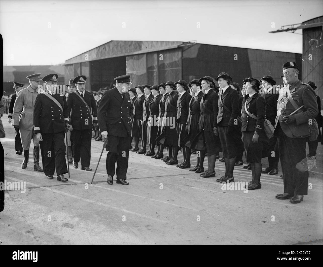 In October 1940, Prime Minister Winston Churchill visited Rosyth to ...