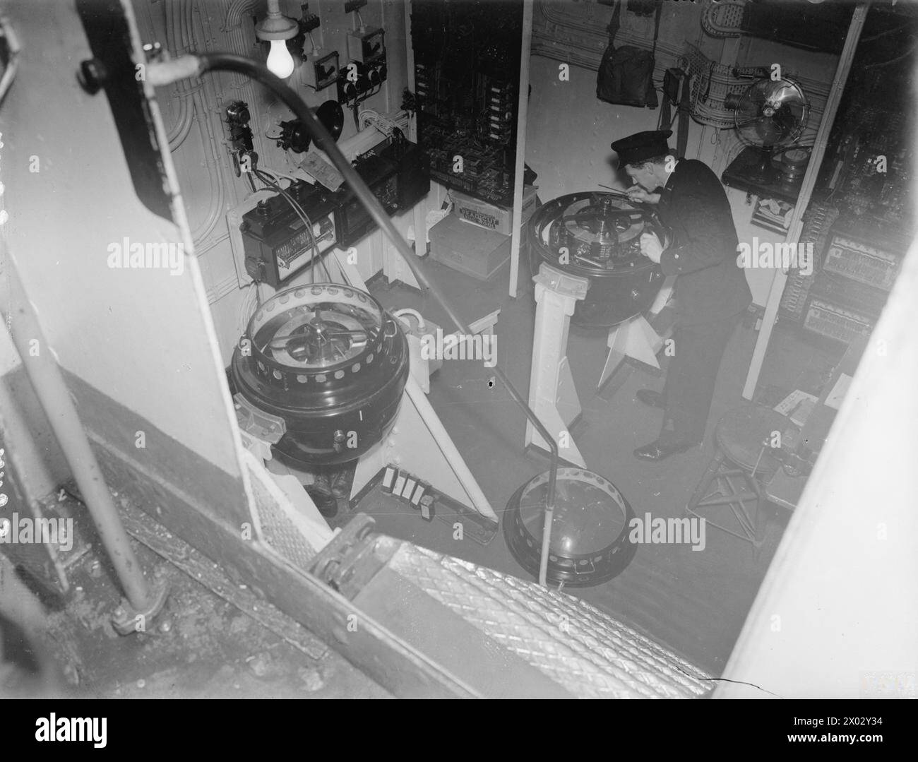 WHEN A BATTLESHIP PUTS TO SEA. 1940, ON BOARD THE BRITISH BATTLESHIP ...