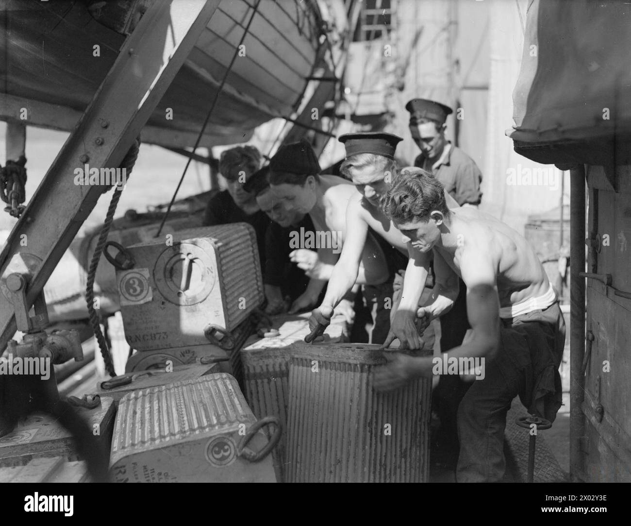 DESTROYER RAMMED AND SUNK U-BOAT. 30 SEPTEMBER 1942, DEVONPORT. ON ...