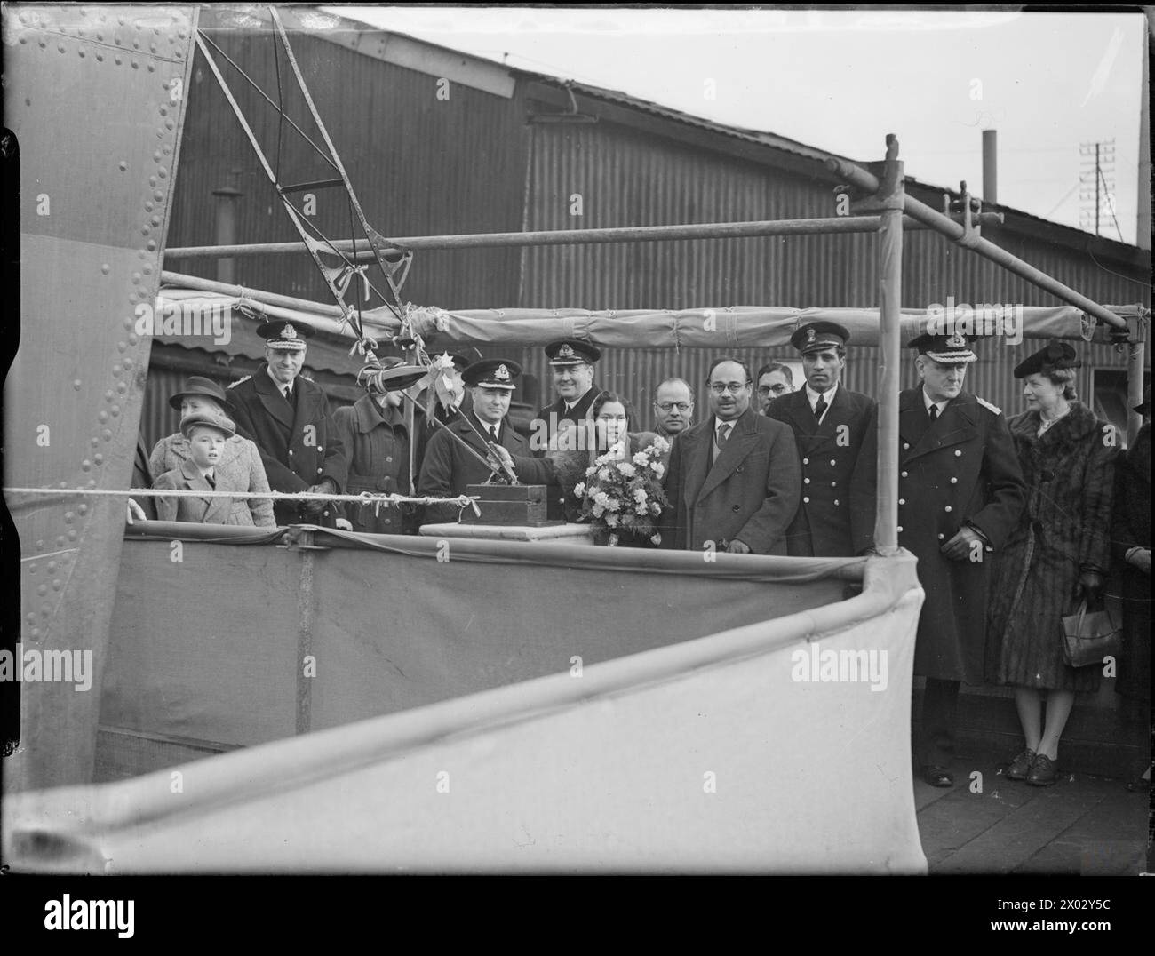 HMIS Godavari, an Indian sloop, was launched at Southampton during ...