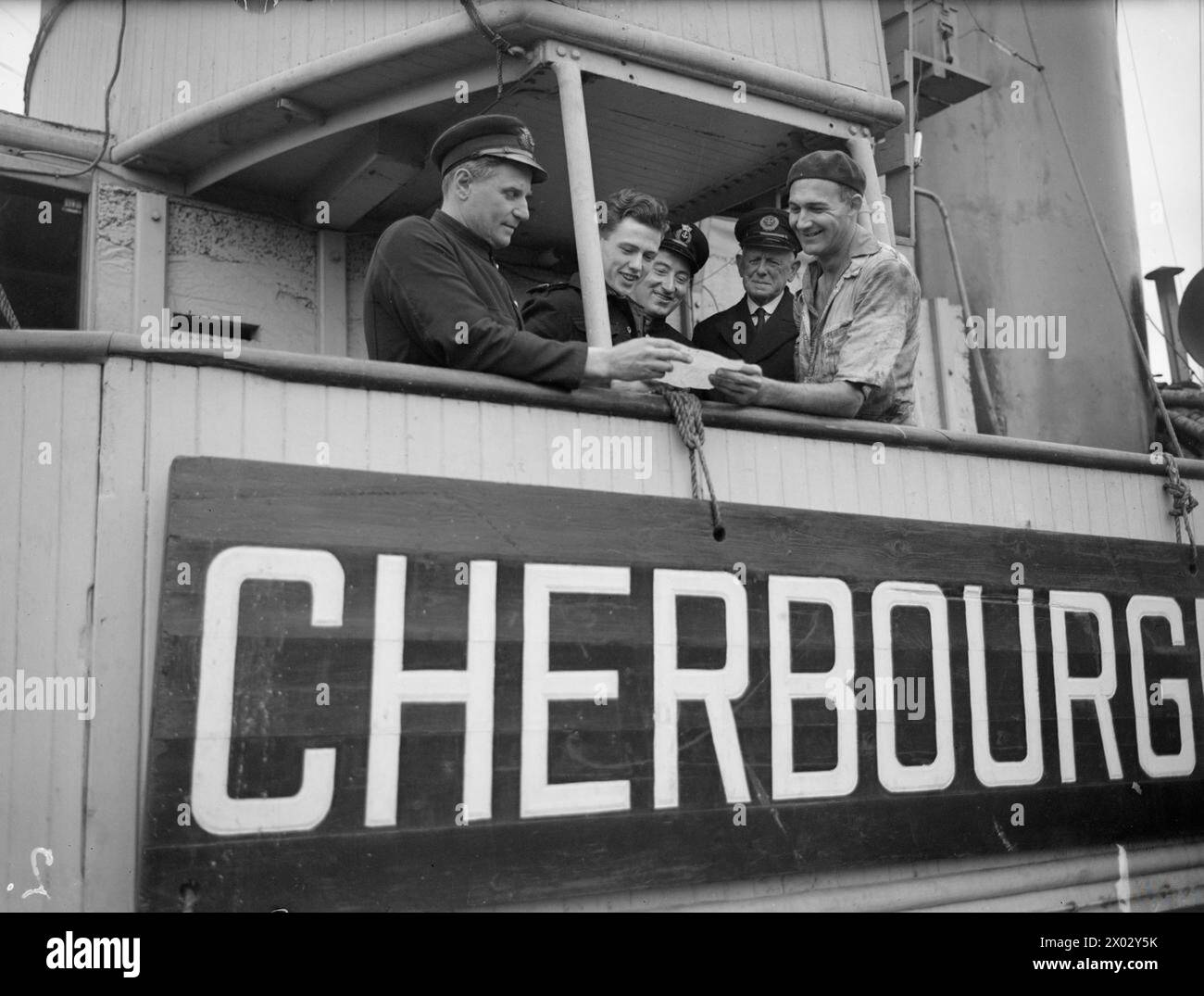 The harbour tug Cherbourgeois III towed a rudderless grain-laden ...
