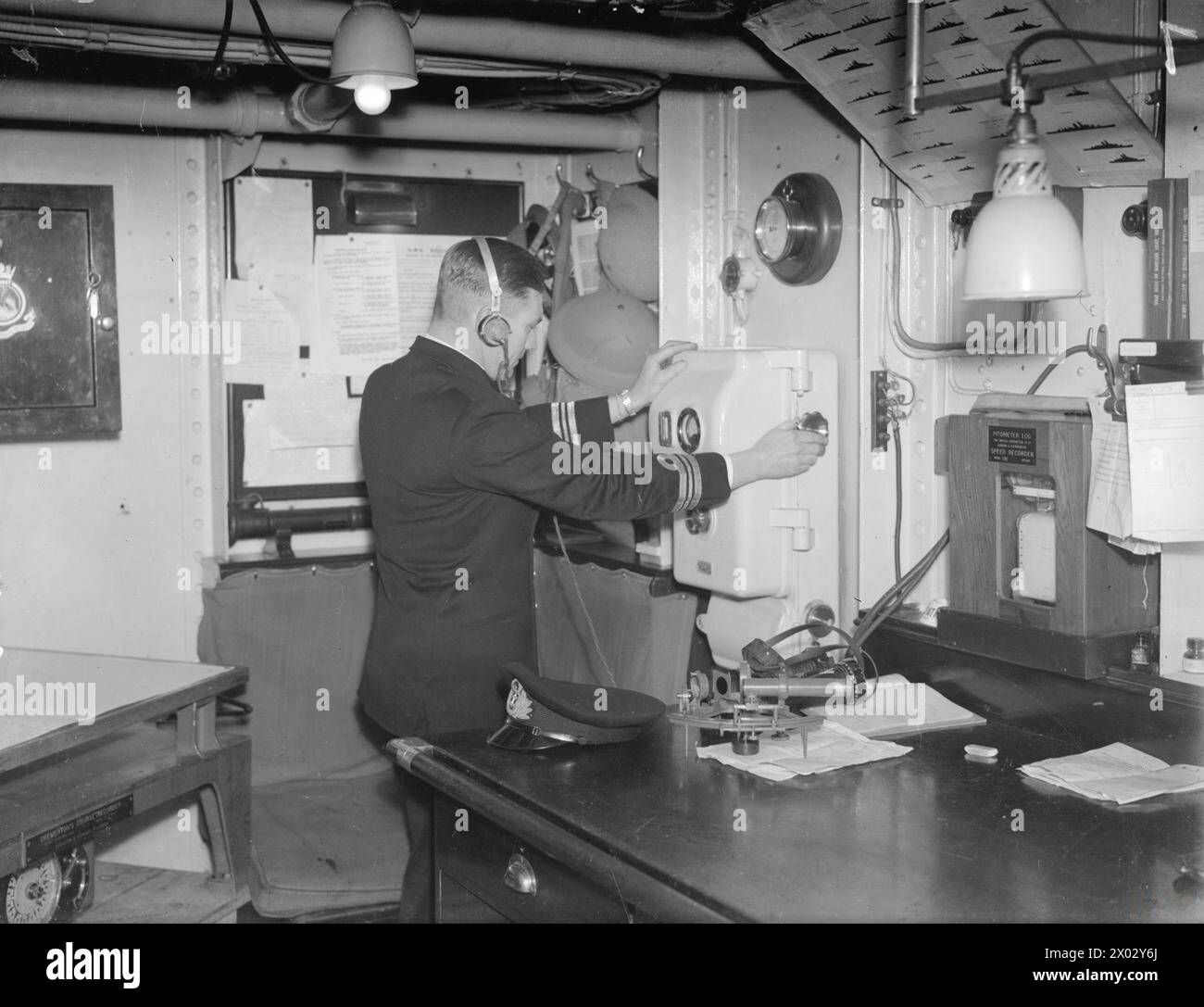 WHEN A BATTLESHIP PUTS TO SEA. 1940, ON BOARD THE BRITISH BATTLESHIP ...