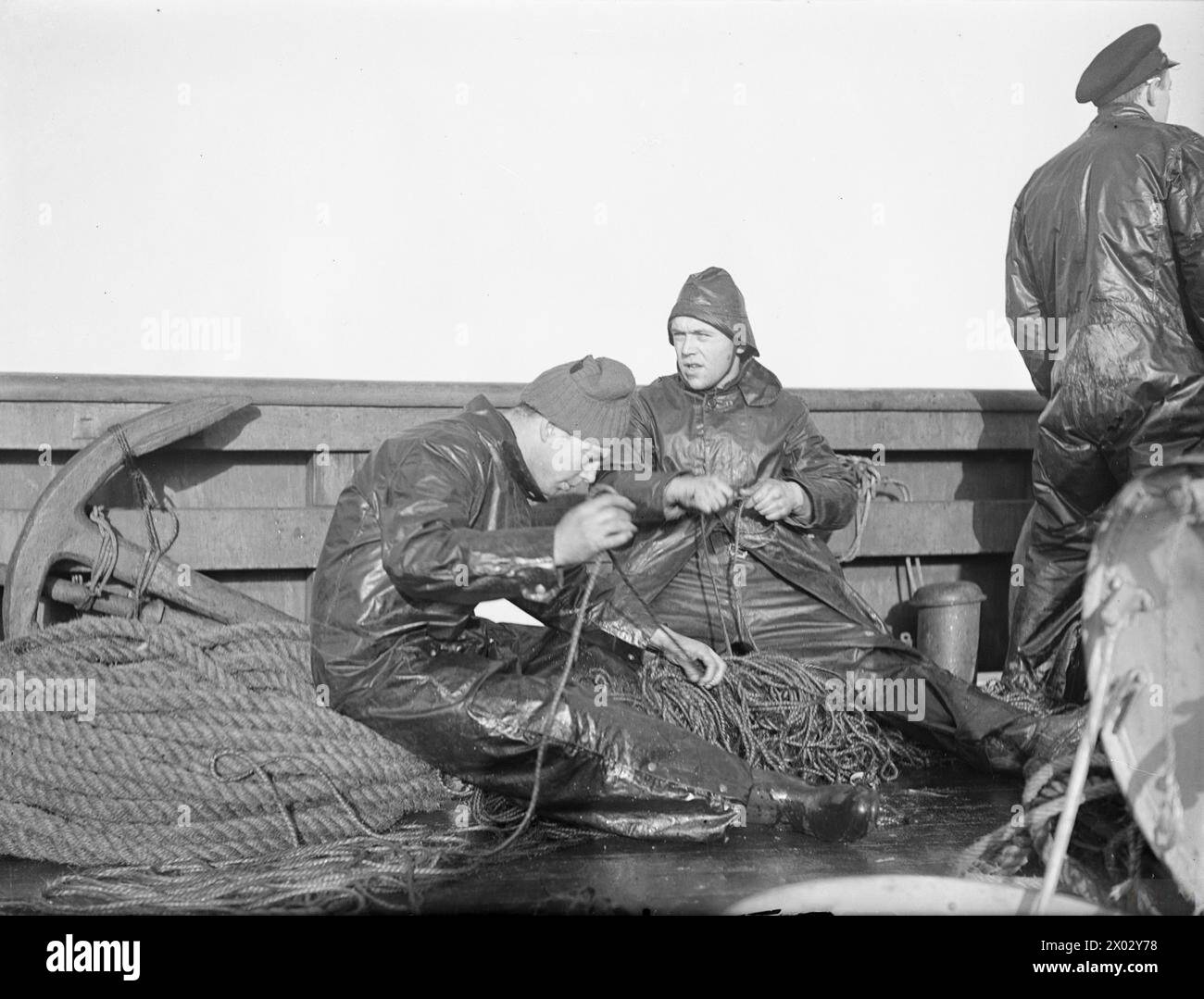 MEN WHO CLEAR THE WAY FOR THE NAVY: A MOTOR MINESWEEPER ON THE JOB. 27 ...