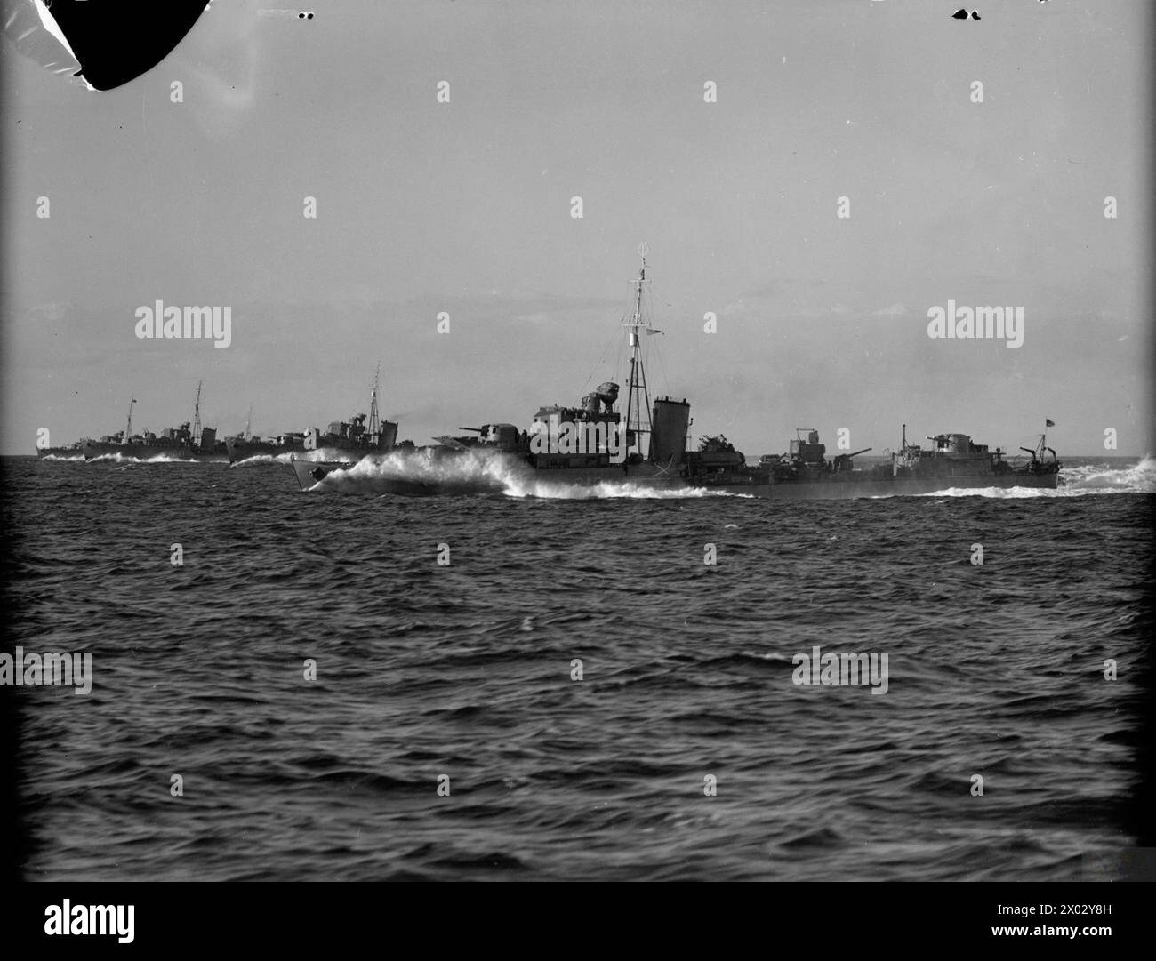 DESTROYERS AT SEA. ON BOARD HMS KIPLING AT SEA, OCTOBER 1940 ...