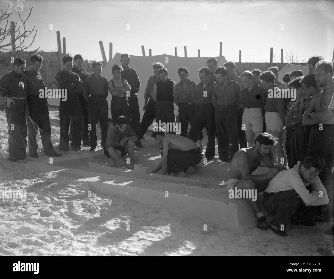 On 31 December 1941, German U-boat prisoners at Agami prisoner of war ...