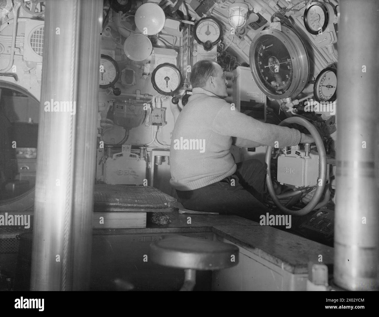 HM SUBMARINE GRAPH, EX-U-BOAT (U570). 19 TO 21 FEBRUARY 1942, IN THE ...