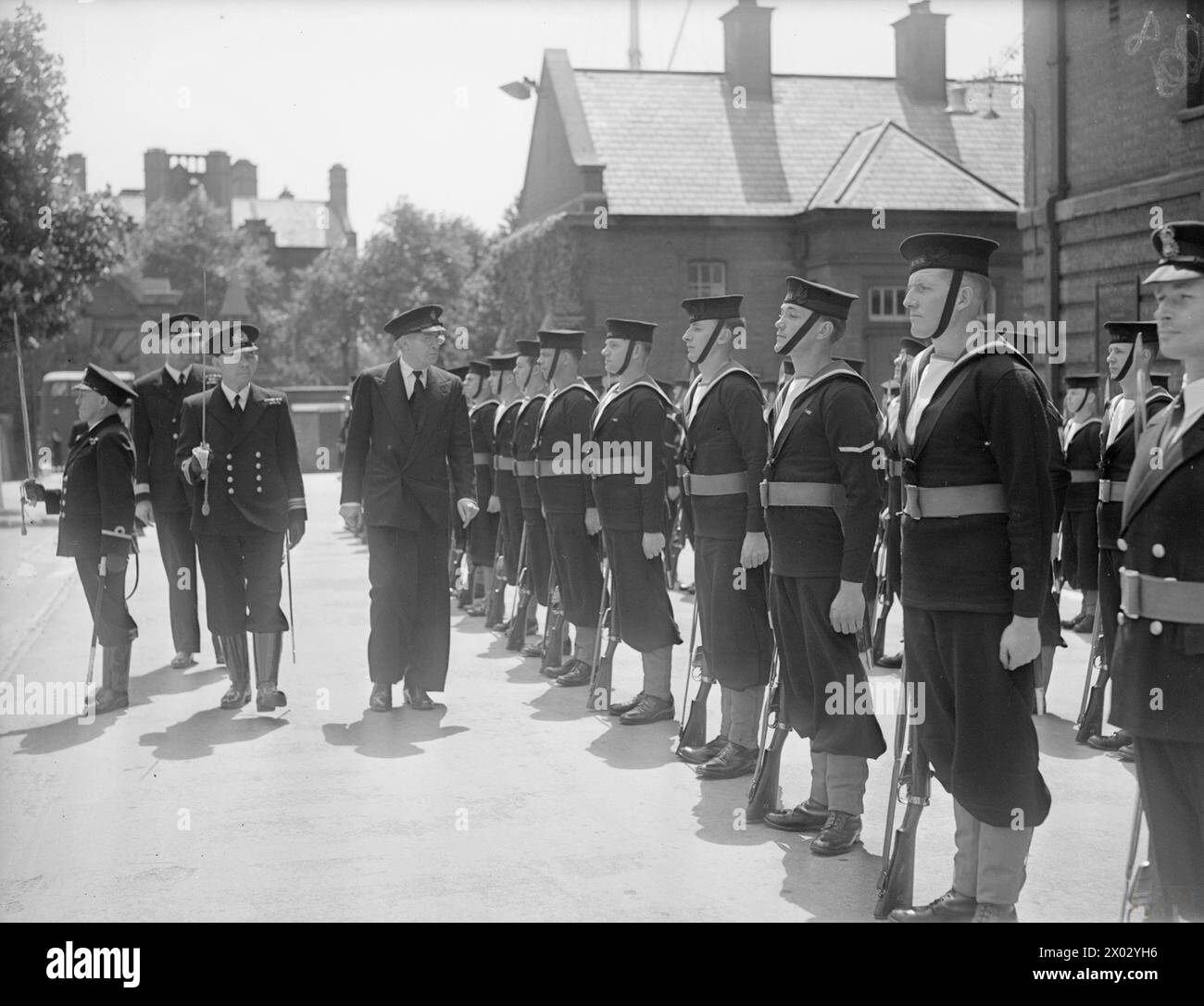 THE FIRST LORD'S TOUR. 13 JULY 1945, PORTSMOUTH, THE RT HON MR BRENDAN ...