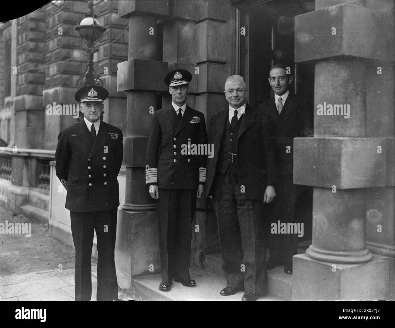 THE KING MEETS MR ALEXANDER (FIRST LORD OF THE ADMIRALTY) AND SIR ...