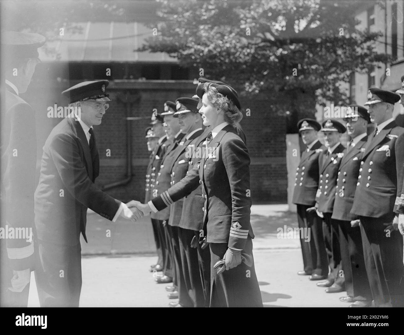 THE FIRST LORD'S TOUR. 13 JULY 1945, PORTSMOUTH, THE RT HON MR BRENDAN ...