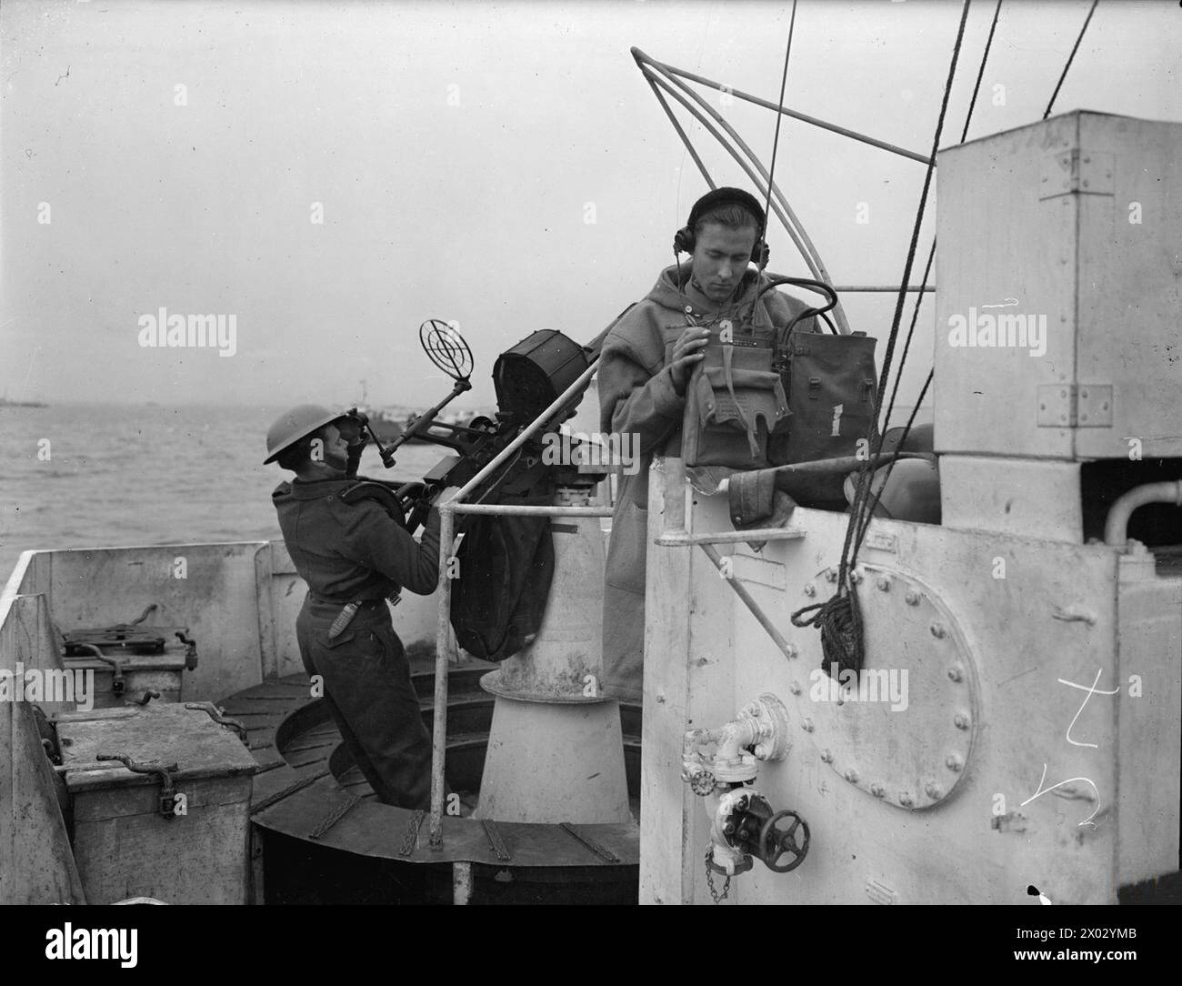 From 1 to 5 May 1944, crew on LC(G) 17 conduct pre-invasion fleet ...
