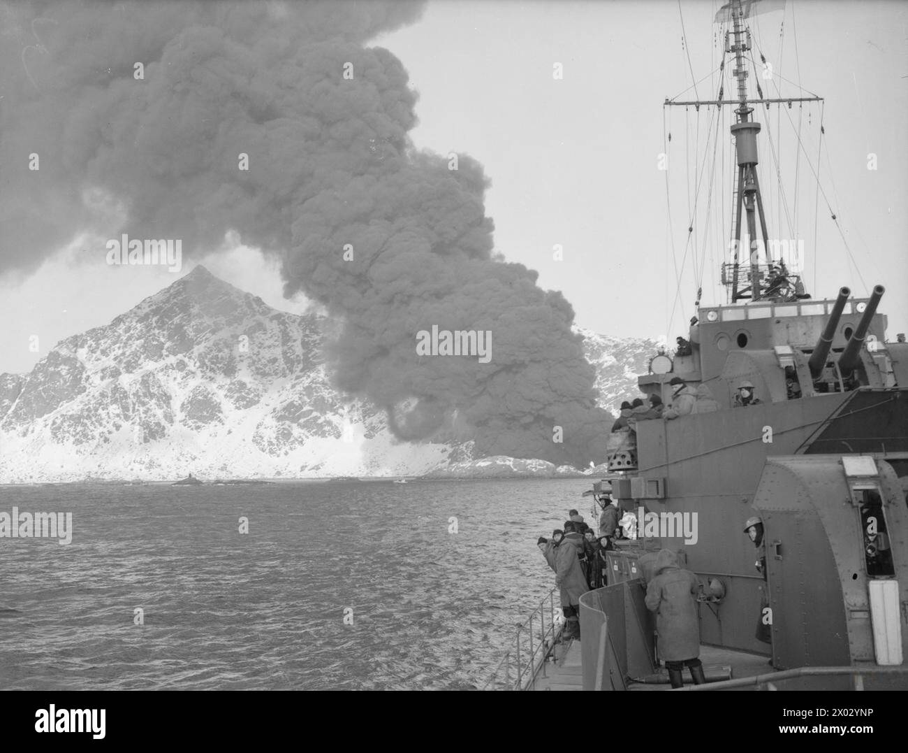 On 4 March 1941, during the raid on the Lofoten Islands, HMS Legion ...