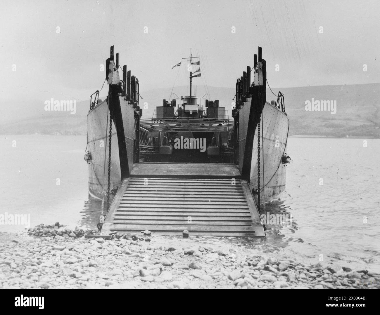 LANDING CRAFT TYPES. INVERARAY, SCOTLAND, OCTOBER 1942. - LCT (2 ...