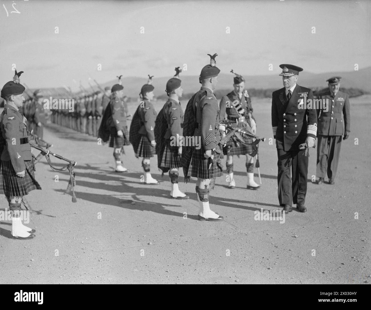 ADMIRAL SIR PERCY NOBLE'S VISIT OF INSPECTION TO JURBY RAF STATION.11 ...