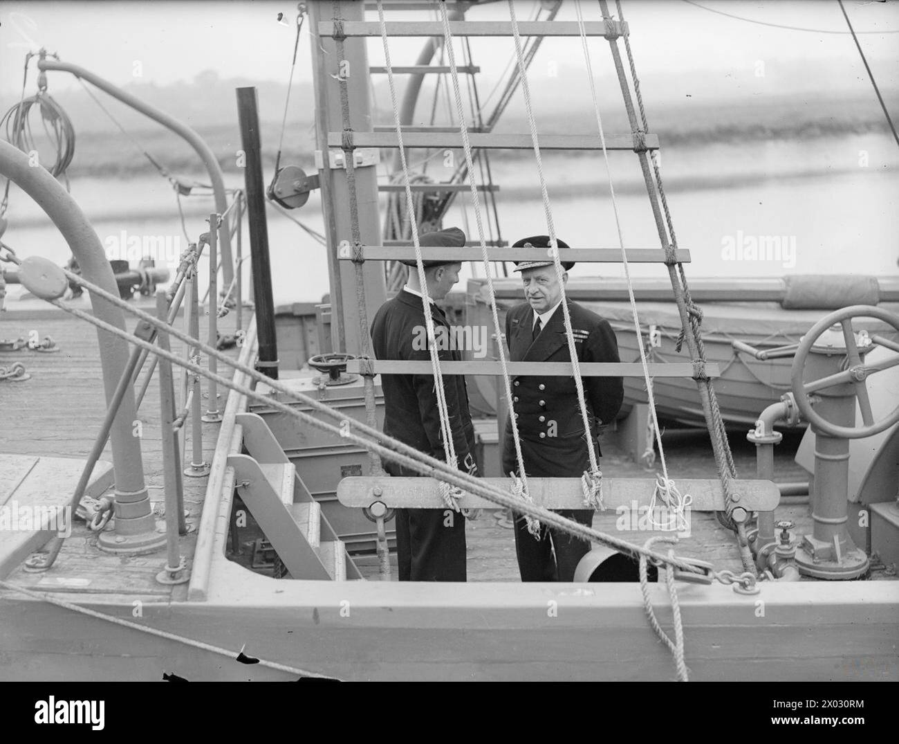 REAR-ADMIRAL ROGERS ATTENDS THE COMMISIONING OF A NEW MOTOR MINESWEEPER ...