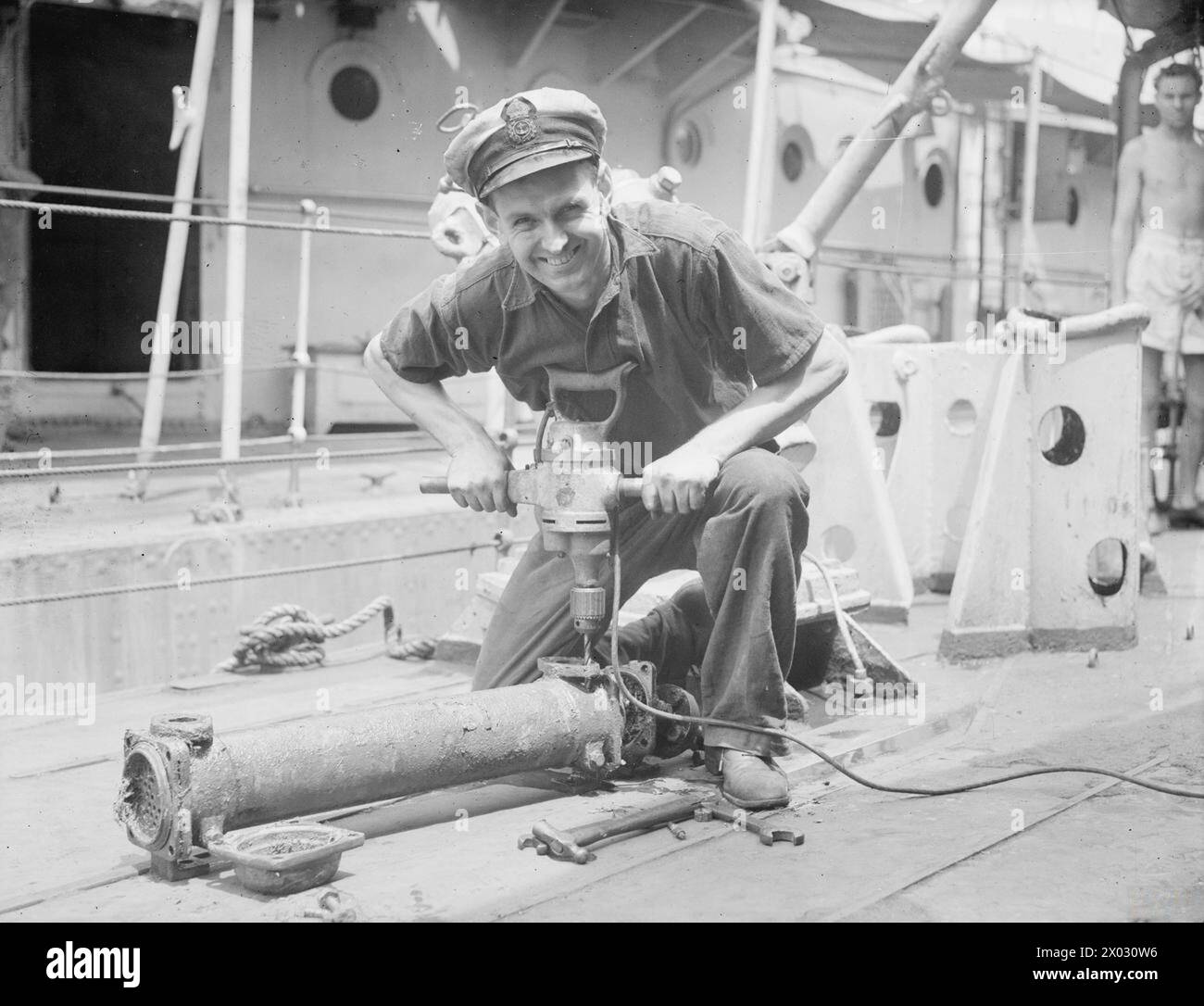 VETERANS OF HMS TARTAR. 18 OCTOBER 1945, ON BOARD HMS TARTAR. - Chief ...