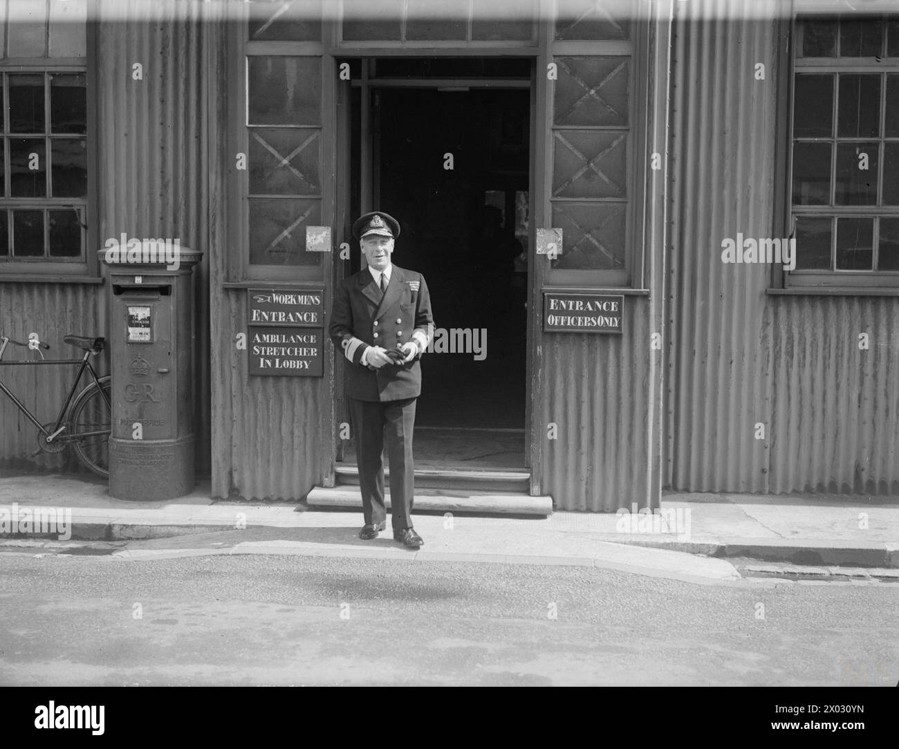 AT ROSYTH ROYAL NAVAL DOCKYARD, 11 AUGUST 1944. - Rear Admiral H C ...