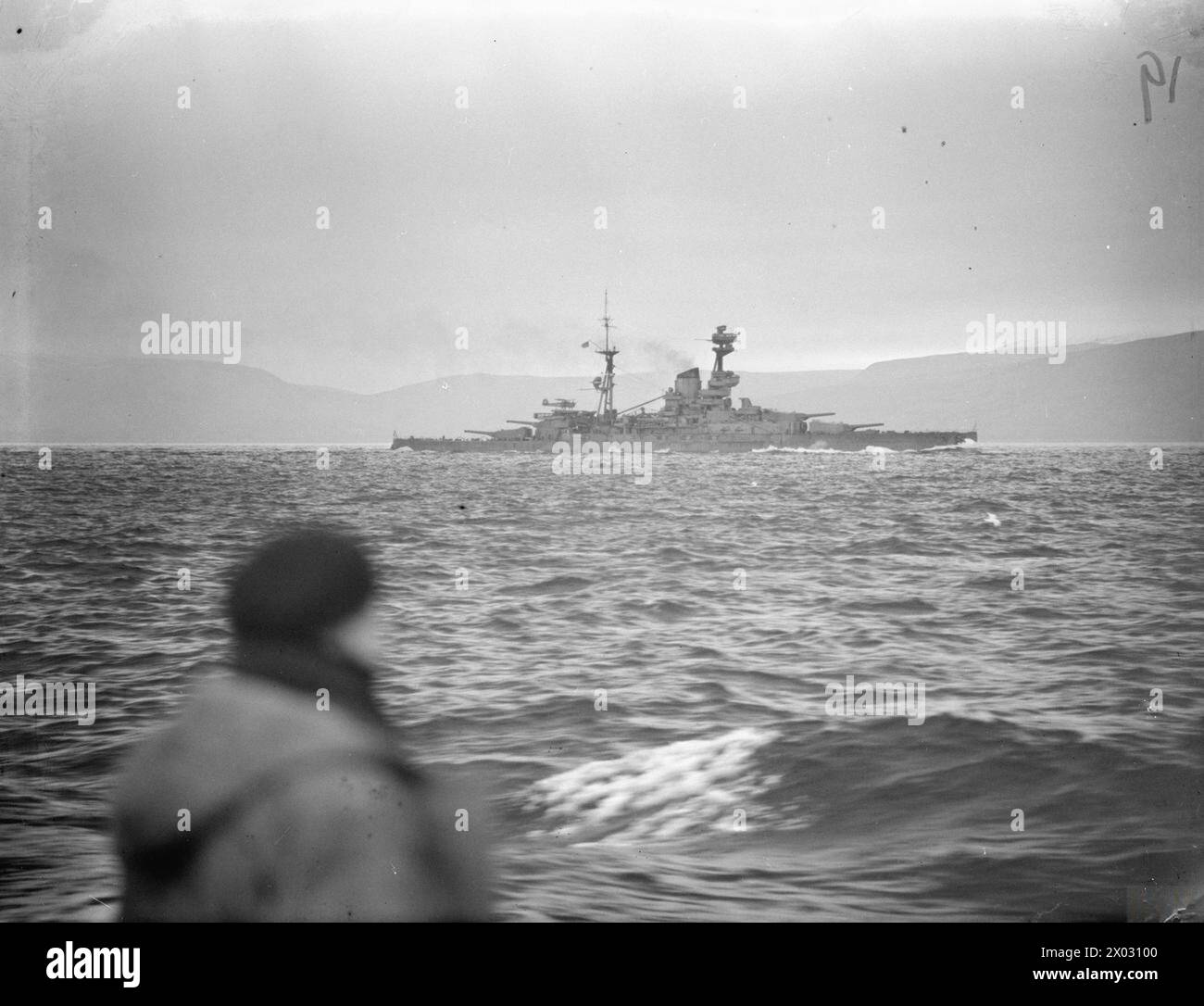 ON BOARD THE DESTROYER HMS KELVIN. 1941. - The battleship HMS ...