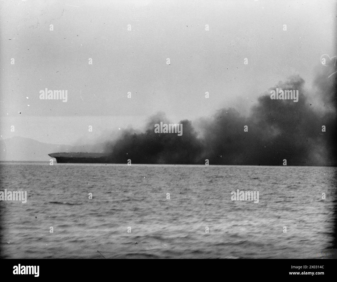 THE SINKING OF HMS ARK ROYAL. 13 NOVEMBER 1941, ON BOARD AN ESCORTING ...