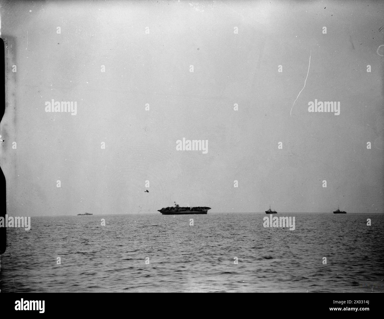 THE SINKING OF HMS ARK ROYAL. 13 NOVEMBER 1941, ON BOARD AN ESCORTING ...