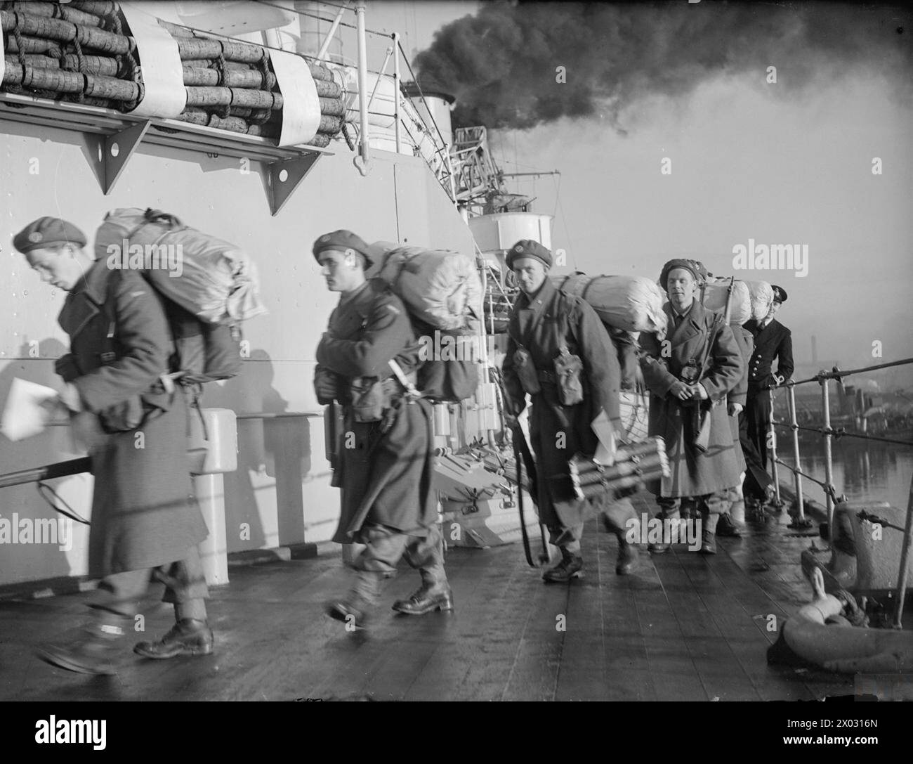 On 29 October 1944 at Rosyth, Norwegian troops embarked on the British ...