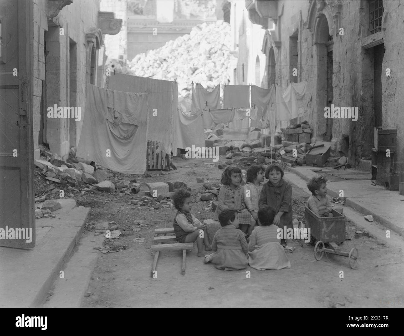 MALTA'S FRONT LINE CHILDREN. 4 DECEMBER 1942, THE FINE MORALE OF THE ...